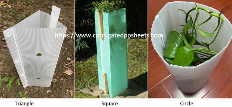 Plastic Corrugated Tree Guard, Custom Size, Shape, Color, SGS Certified